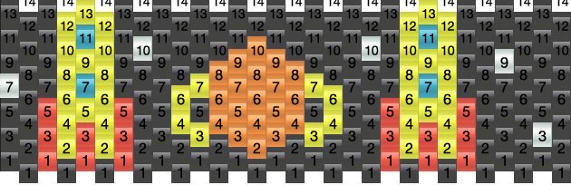 Rockets Pony Bead Patterns | Misc Kandi Patterns for Kandi Cuffs