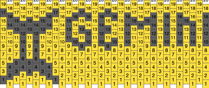 GEMINI1 Pony Bead Patterns | Simple Kandi Patterns for Kandi Cuffs