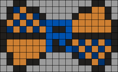 Ravenclaw Hair Bow Pattern Perler Bead Pattern | Bead Sprites | Simple ...