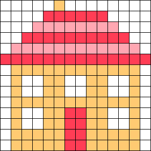Sweet Home Perler Bead Pattern Perler Bead Pattern | Bead Sprites ...