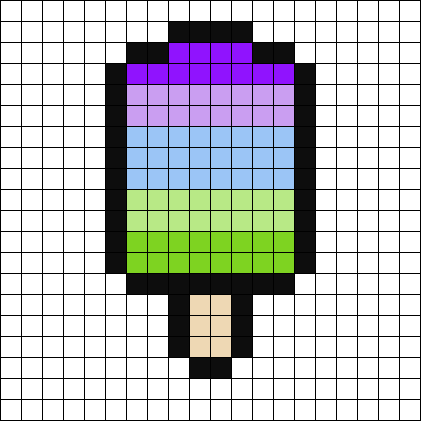 Toric Popsicle Perler Bead Pattern | Bead Sprites | Simple Fuse Bead ...