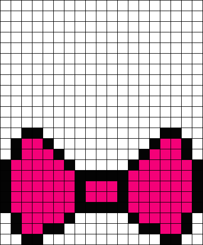Bow Hello Kitty Perler Perler Bead Pattern | Bead Sprites | Simple Fuse ...