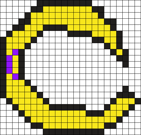 Inters*x Crescent Moon Perler Bead Pattern | Bead Sprites | Simple Fuse ...