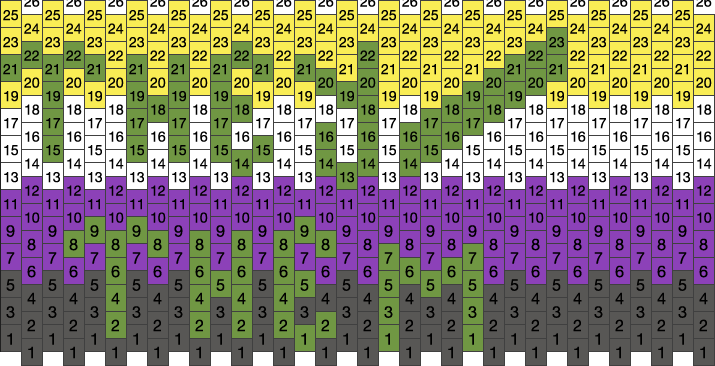They/Them Non Binary Cuff Pony Bead Patterns | Simple Kandi Patterns ...