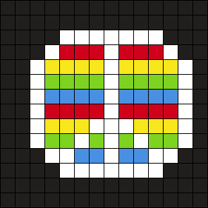 Peace (Black Is Blank) Perler Bead Pattern | Bead Sprites | Simple Fuse ...