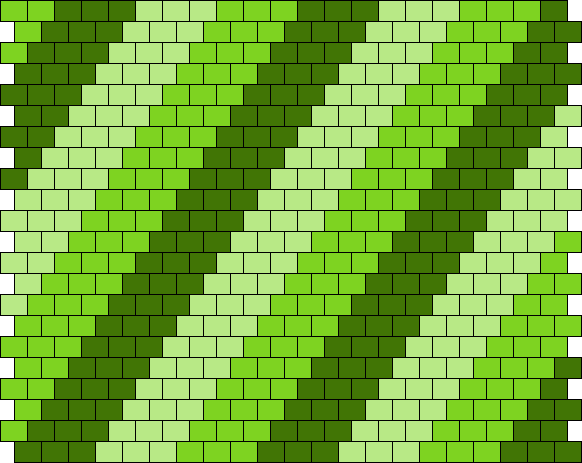 Green Bead Pattern | Peyote Bead Patterns | Simple Bead Patterns