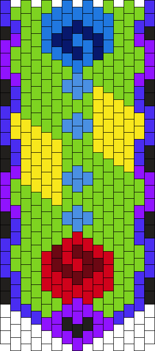 Koishi Komeiji Banner [Touhou] Pony Bead Patterns | Simple Kandi ...