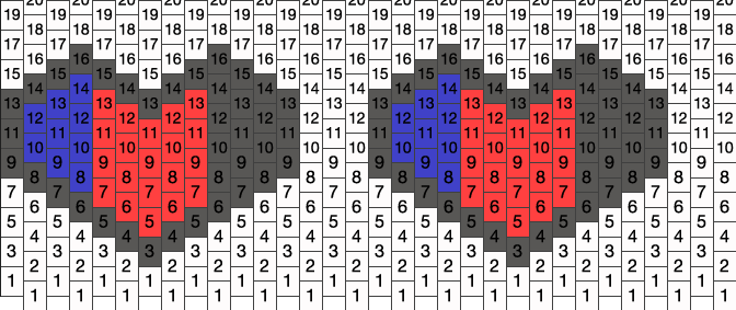 Polyamorous Pride Pony Bead Patterns | Simple Kandi Patterns for Kandi ...