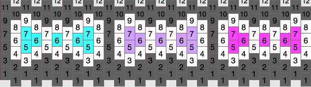 Bows Pony Bead Patterns | Simple Kandi Patterns for Kandi Cuffs