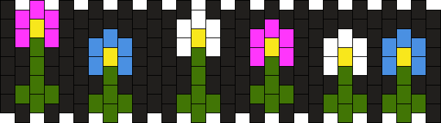 Kandi Patterns for Kandi Cuffs - Simple Pony Bead Patterns