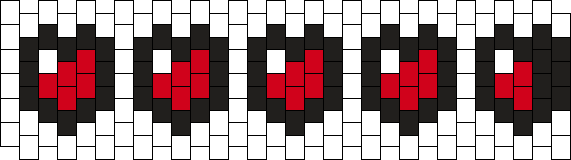 Minecraft Small Hearts Cuff Pony Bead Patterns | Simple Kandi Patterns ...