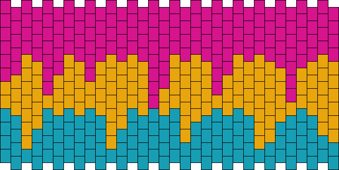 Melting Pan Cuff :3 Pony Bead Patterns | Simple Kandi Patterns for ...