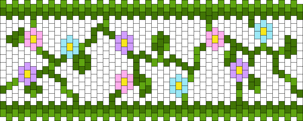 -flower Viney Cuff Thingy Ig- Pony Bead Patterns | Simple Kandi ...