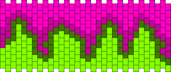 Zombie Blood Dripping Pony Bead Patterns | Simple Kandi Patterns for ...