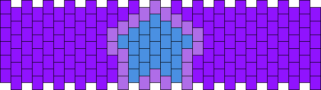 Purple Cuff With Blue Star (Request) Pony Bead Patterns | Simple Kandi ...