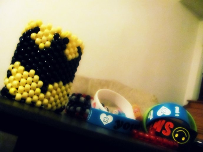 Batman Kandi by Lacey2GalaxyB - Kandi Photos on Kandi Patterns