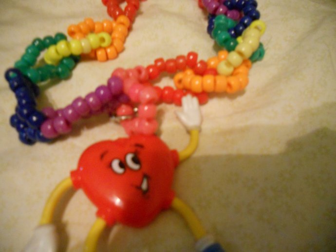 Chain link heart necklace by Leah_With_A_K - Kandi Photos on Kandi Patterns