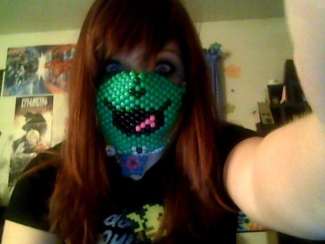 GIR MASK - MY OWN DESIGN by AjaSama - Kandi Photos on Kandi Patterns