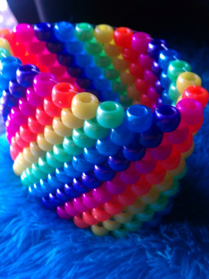Peyote stitch rainbow cuff by BrookeKetchum - Kandi Photos on Kandi ...