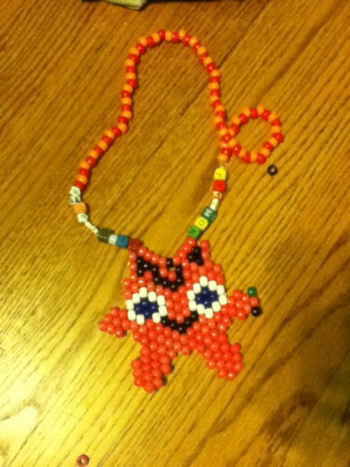 Jigglypuff Necklace by MiniCandyBarSized - Kandi Photos on Kandi Patterns