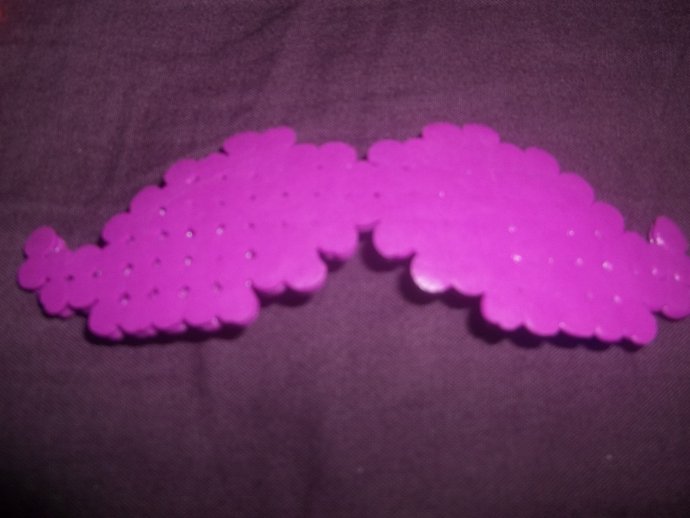 Purple perler mustache :{) by CosmickAcid - Kandi Photos on Kandi Patterns