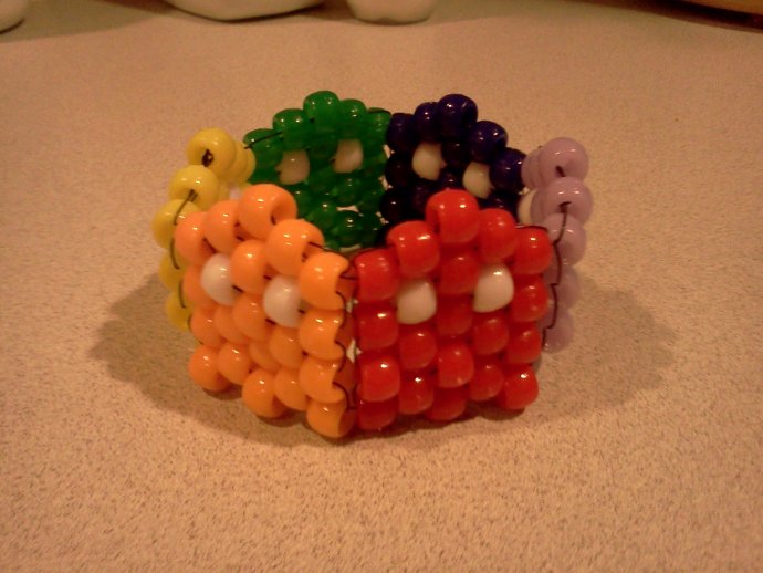 Pac-Man Ghost Cuff by cman1717 - Kandi Photos on Kandi Patterns