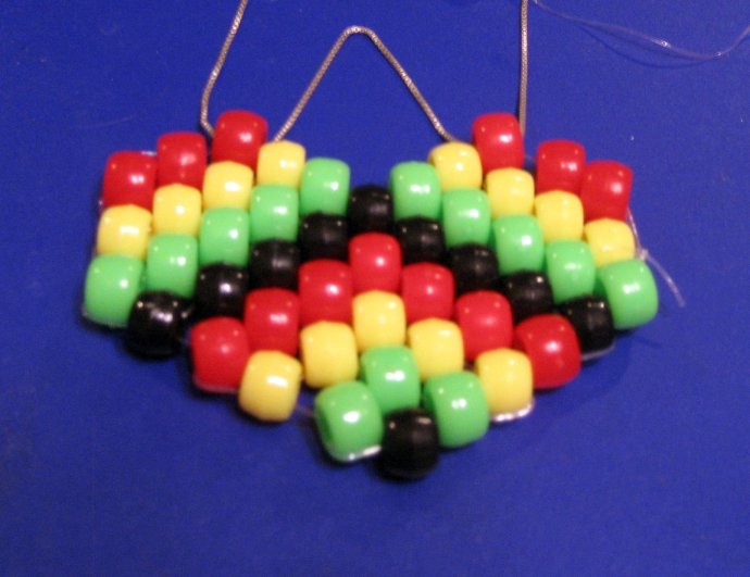 rasta heart by brandii_kandi21 - Kandi Photos on Kandi Patterns