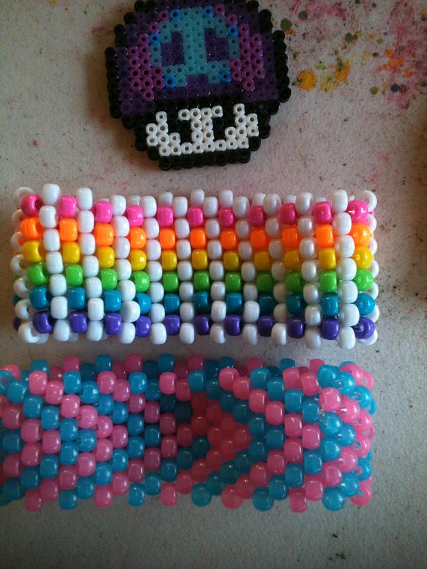 perler and cuffs by SuperRenWorld - Kandi Photos on Kandi Patterns