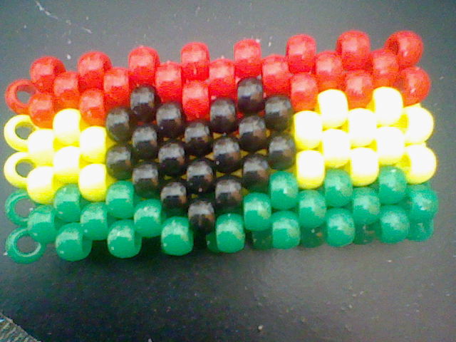 Rasta Heart by grap3ii - Kandi Photos on Kandi Patterns