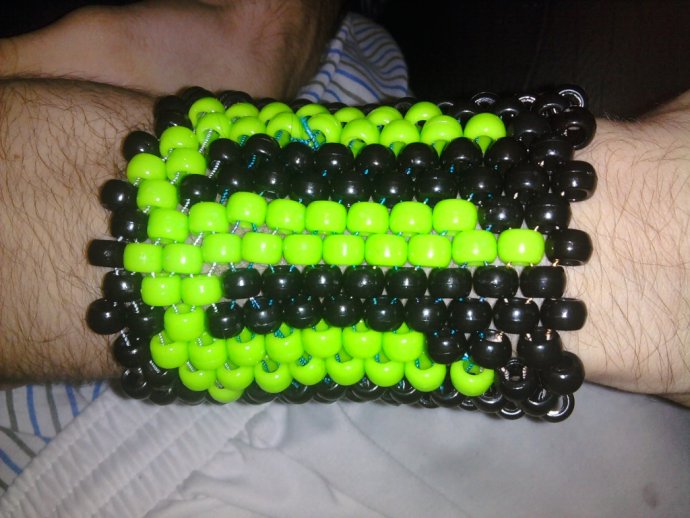 monster energy cuff by fireflyyy333 - Kandi Photos on Kandi Patterns