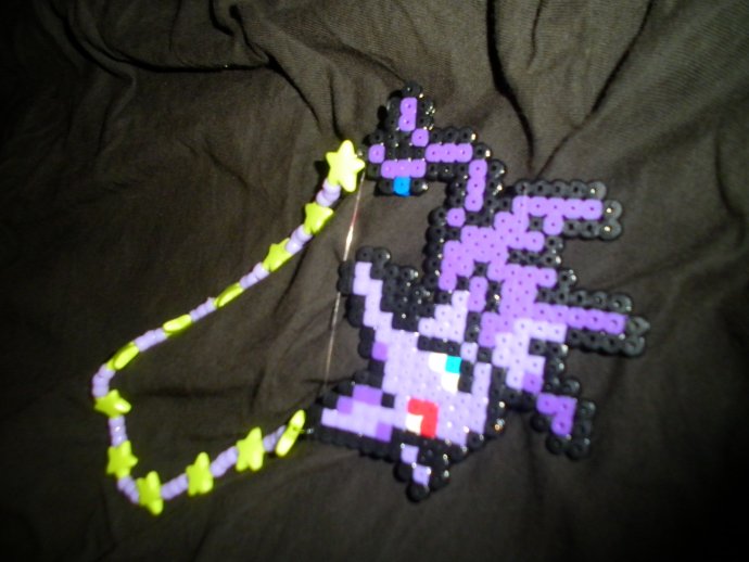 Espeon Perler Necklace by kokobubblez - Kandi Photos on Kandi Patterns