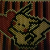 Pikachu flat kandi poster by No_Ne - Kandi Photos on Kandi Patterns