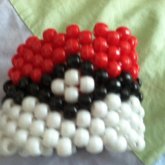 pokeball kandi cuff by noooooooooooooooo - Kandi Photos on Kandi Patterns
