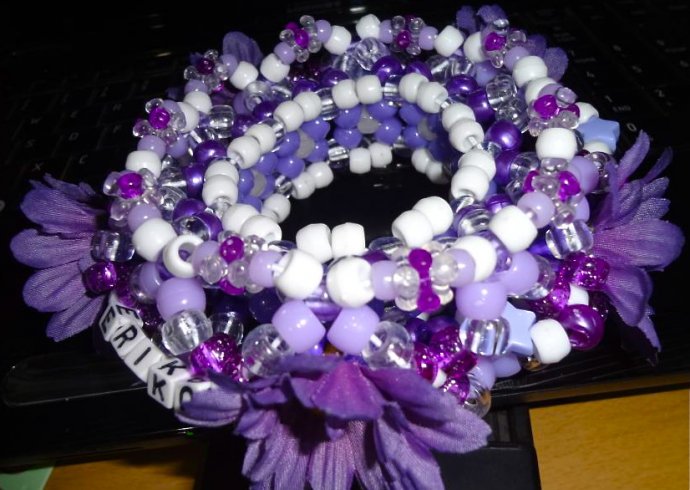 PURPLE EDC THEMED 3D KANDI CUFF 3 by CustomKandiCuffs - Kandi Photos on ...