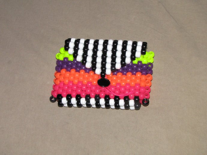 Kandi Wallet! (front) by iLuvDinos - Kandi Photos on Kandi Patterns