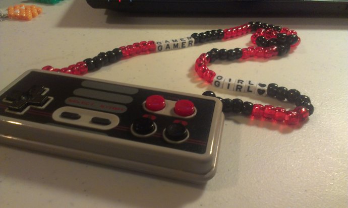 Gamer Girl Nintendo Controller Necklace by JuJuBeeyutiful - Kandi ...