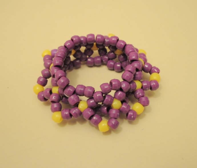 Purple 3D Kandi Cuff by FiolettaKK - Kandi Photos on Kandi Patterns