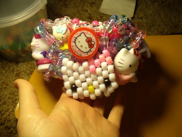 Hello Kitty Epic (side one) by KailaVanity - Kandi Photos on Kandi Patterns