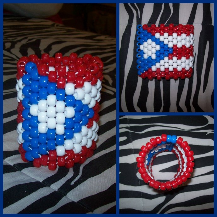 Puerto Rican Flag kandi cuff by Ronnie_Righteous - Kandi Photos on ...