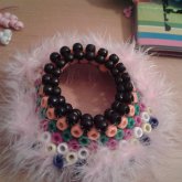 fuzzy 3D ladder cuff by Sparkie_Pineapple - Kandi Photos on Kandi Patterns