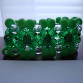 Green X-Cuff by kandi_kraze08 - Kandi Photos on Kandi Patterns