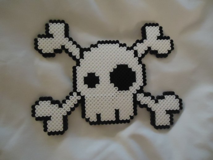 Skull and Cross Bones by PerlerHime - Kandi Photos on Kandi Patterns