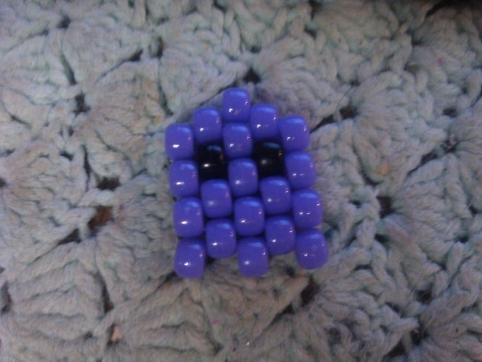 Purple Pac Man Ghost by xUnbrokenxRebelx - Kandi Photos on Kandi Patterns