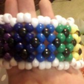 Rainbow X-base! by EmbraceTheDark - Kandi Photos on Kandi Patterns