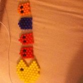 PAC man and Ghosties by bleedingheartz - Kandi Photos on Kandi Patterns