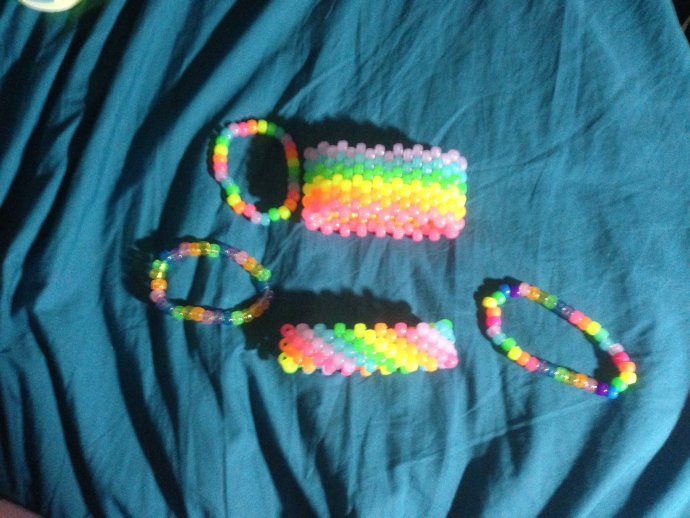 Rainbow Kandi by HasukiChan - Kandi Photos on Kandi Patterns