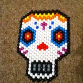 My colorful skull by Samanthafindlay635 - Kandi Photos on Kandi Patterns