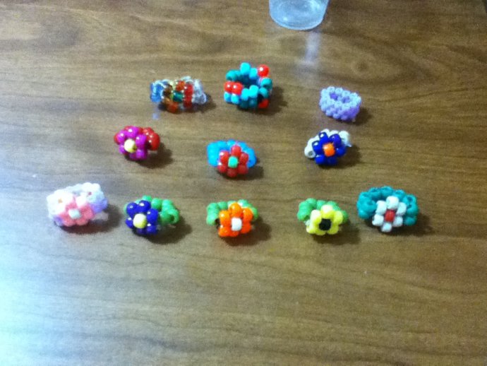 kandi rings collection by skates99 - Kandi Photos on Kandi Patterns