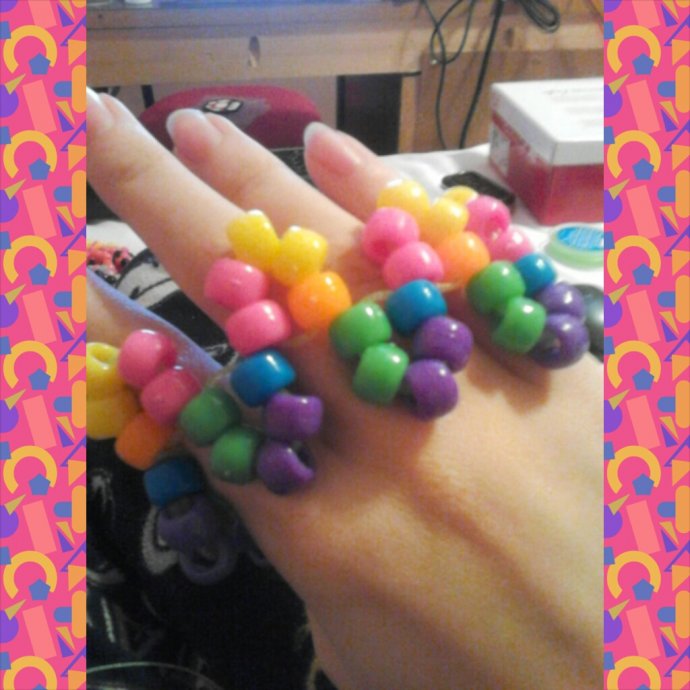 Squigly rainbow by Ryegan - Kandi Photos on Kandi Patterns