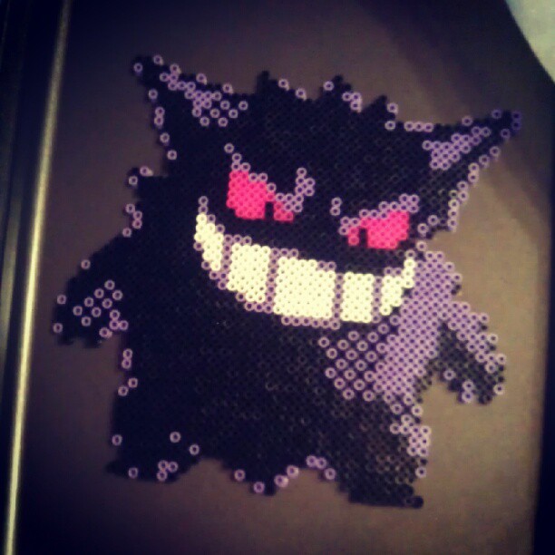Perler Gengar by Datura - Kandi Photos on Kandi Patterns